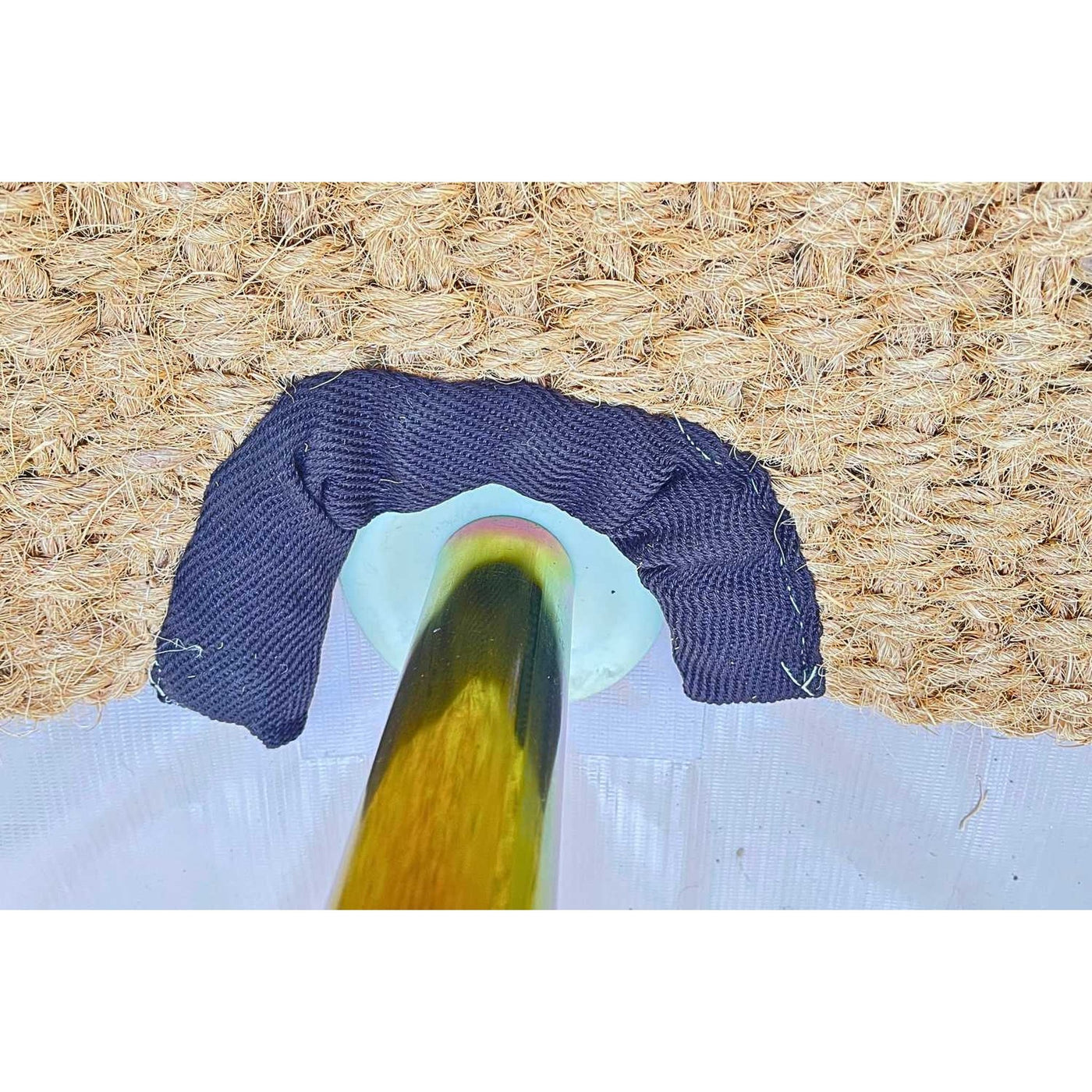 13' (4M) Coir Bell Tent Rug Half Moon — Beyond Tent