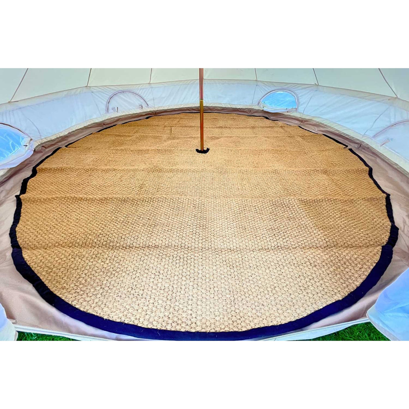 13' (4M) Coir Bell Tent Rug Half Moon — Beyond Tent