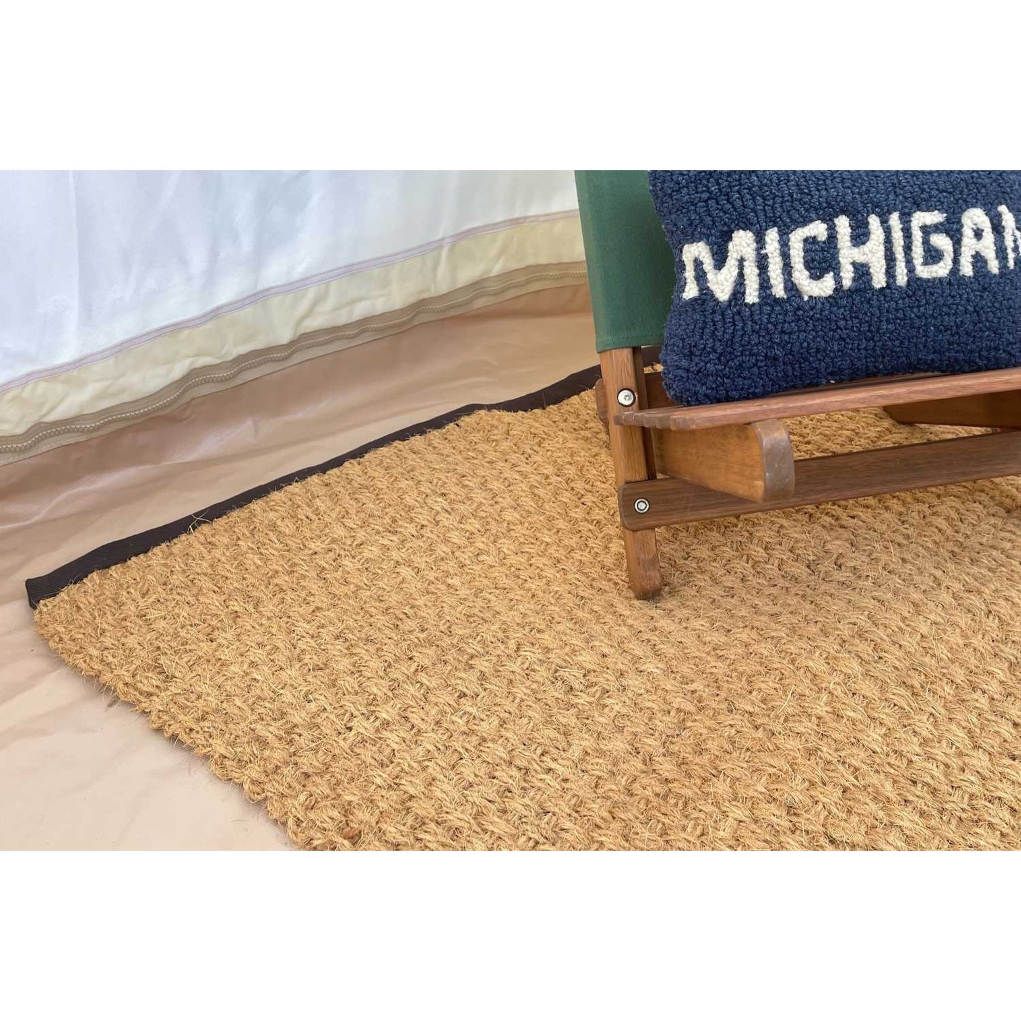 13' (4M) Coir Bell Tent Rug Half Moon — Beyond Tent