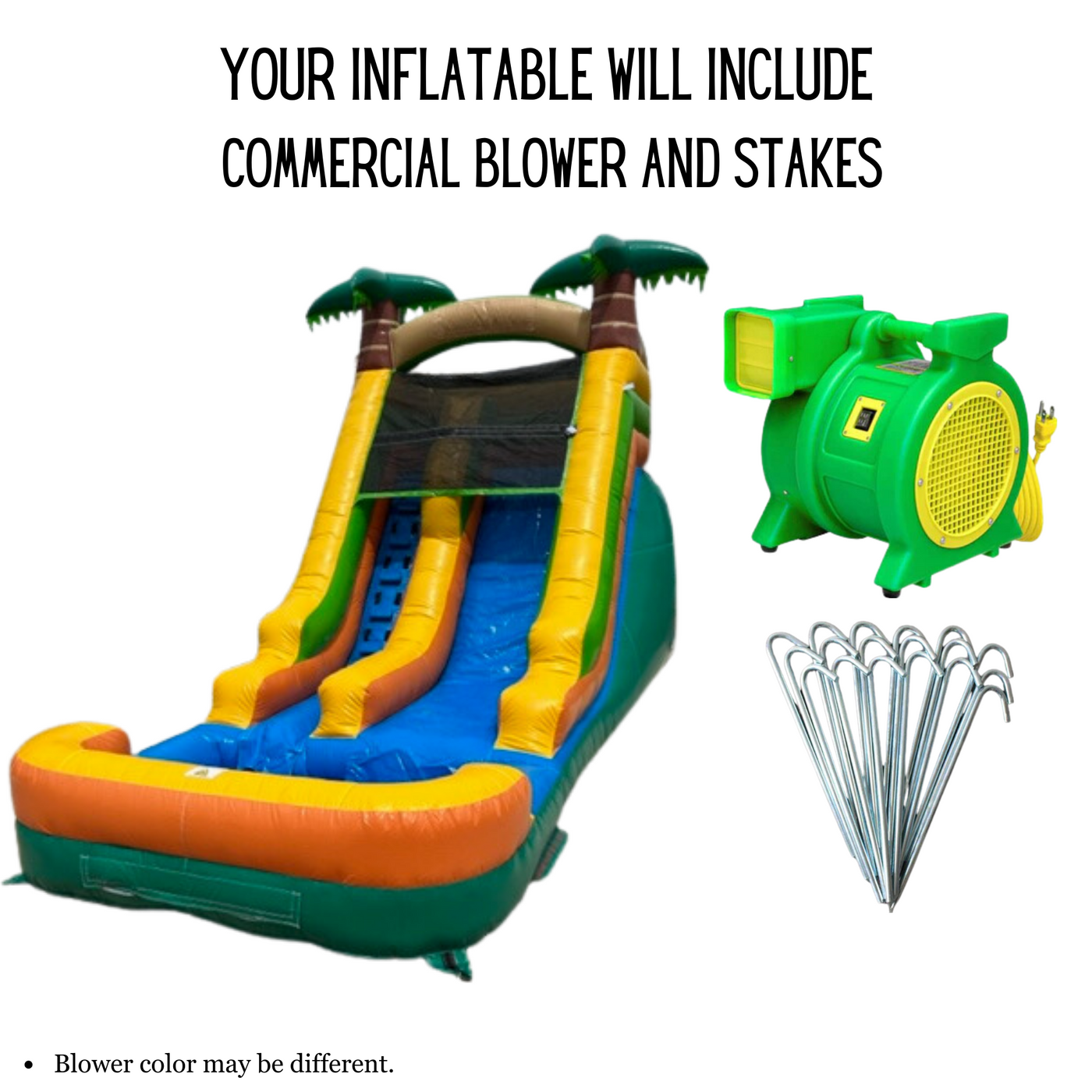 13' Lightweight Palm Tree Water Slide — Beyond Tent