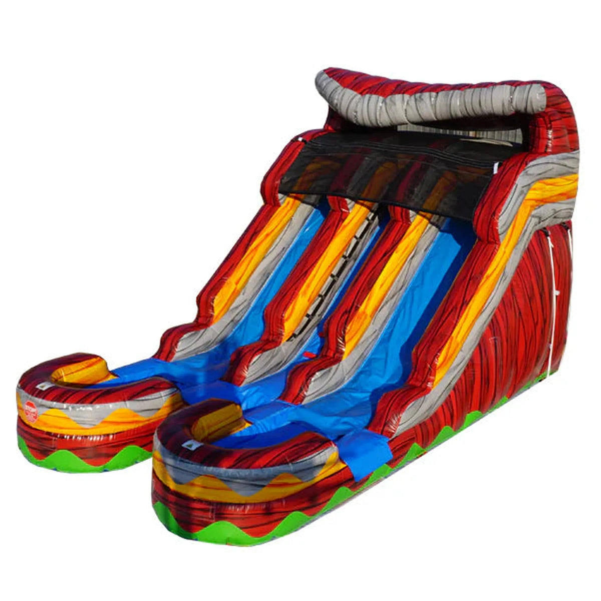 15' Dual Lane Fire Slide Wet & Dry — Beyond Tent