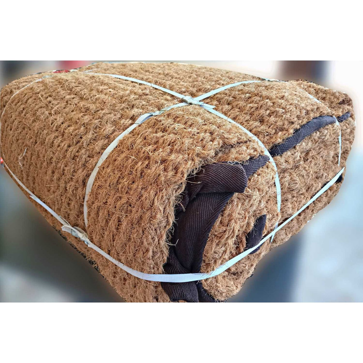 16' (5M) Coir Bell Tent Rug Half Moon — Beyond Tent