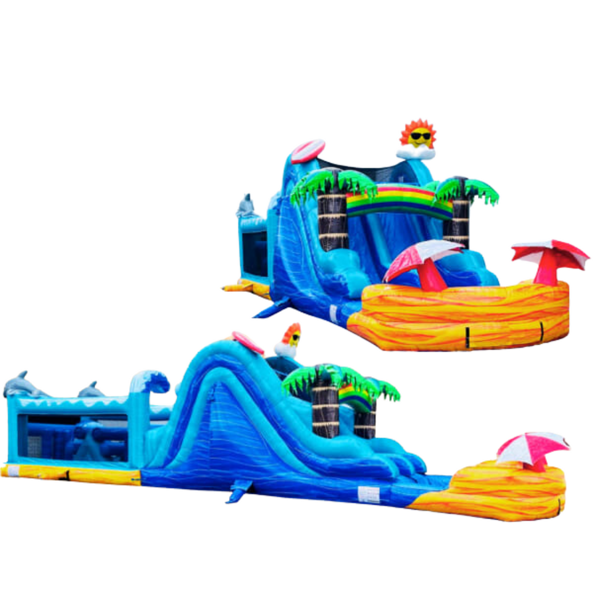50' Beach Adventure Dual Lane Obstacle Course — Beyond Tent