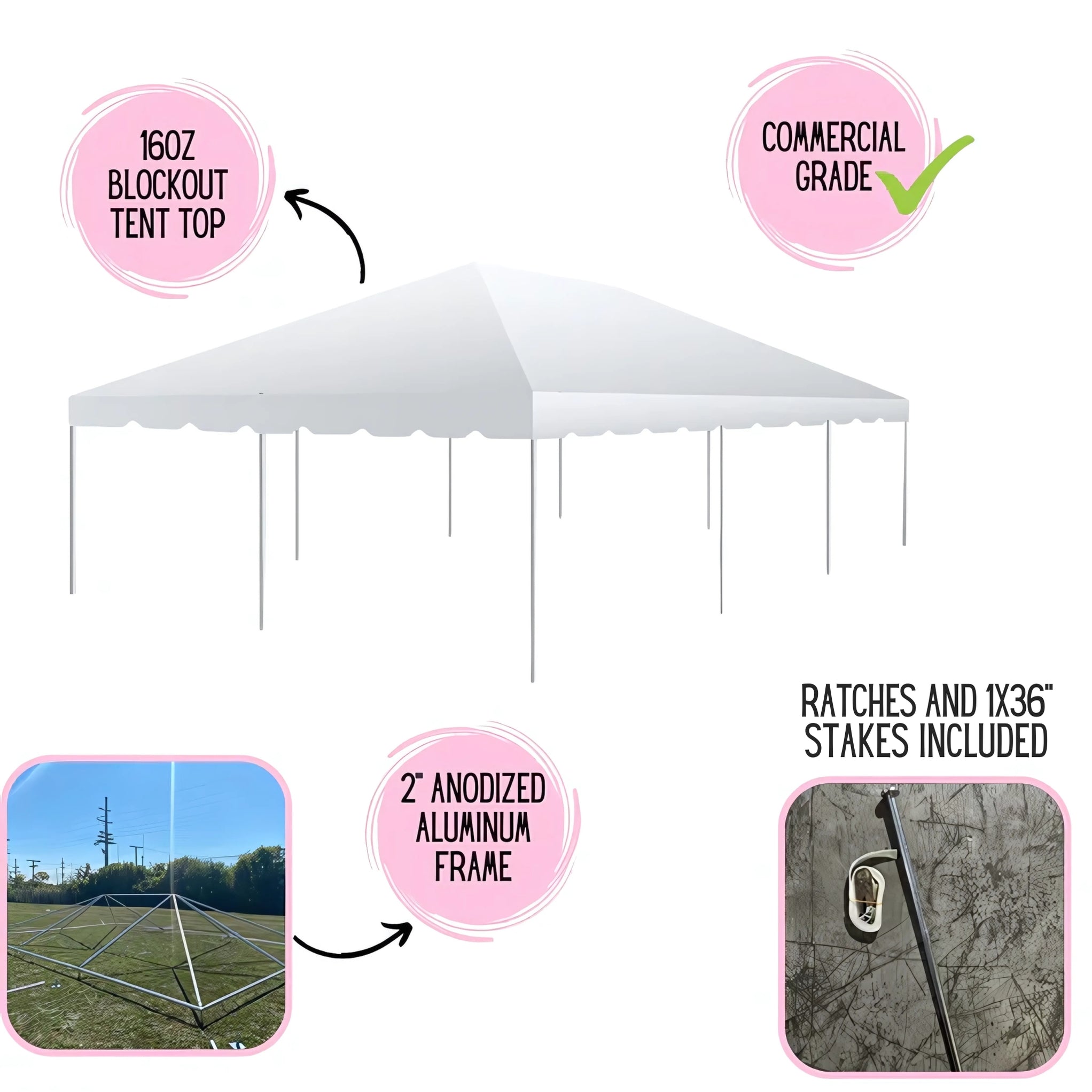 20x40 West Coast Frame Tent - Commercial Party Tent — Beyond Tent