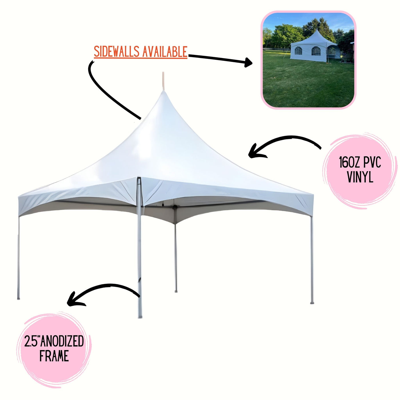 20x20 High Peak Frame Tent — Beyond Tent