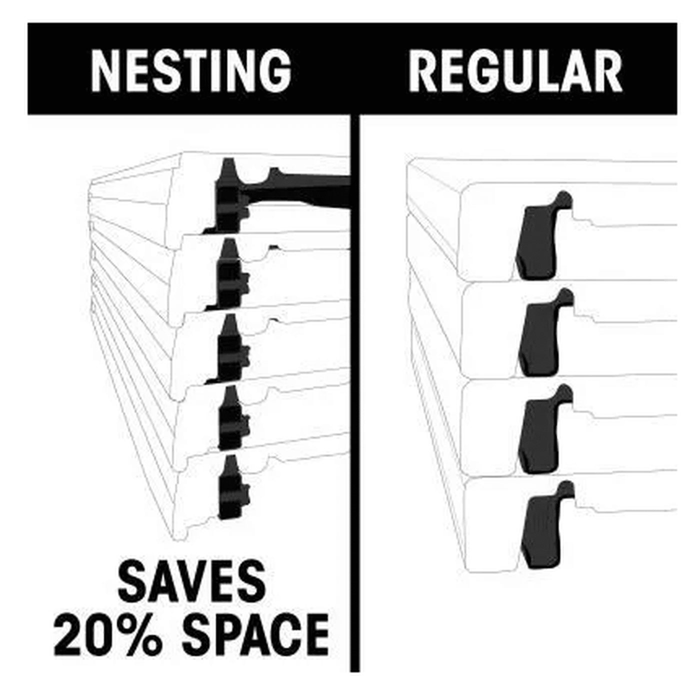 Lifetime 60" Round Nesting Table — Beyond Tent