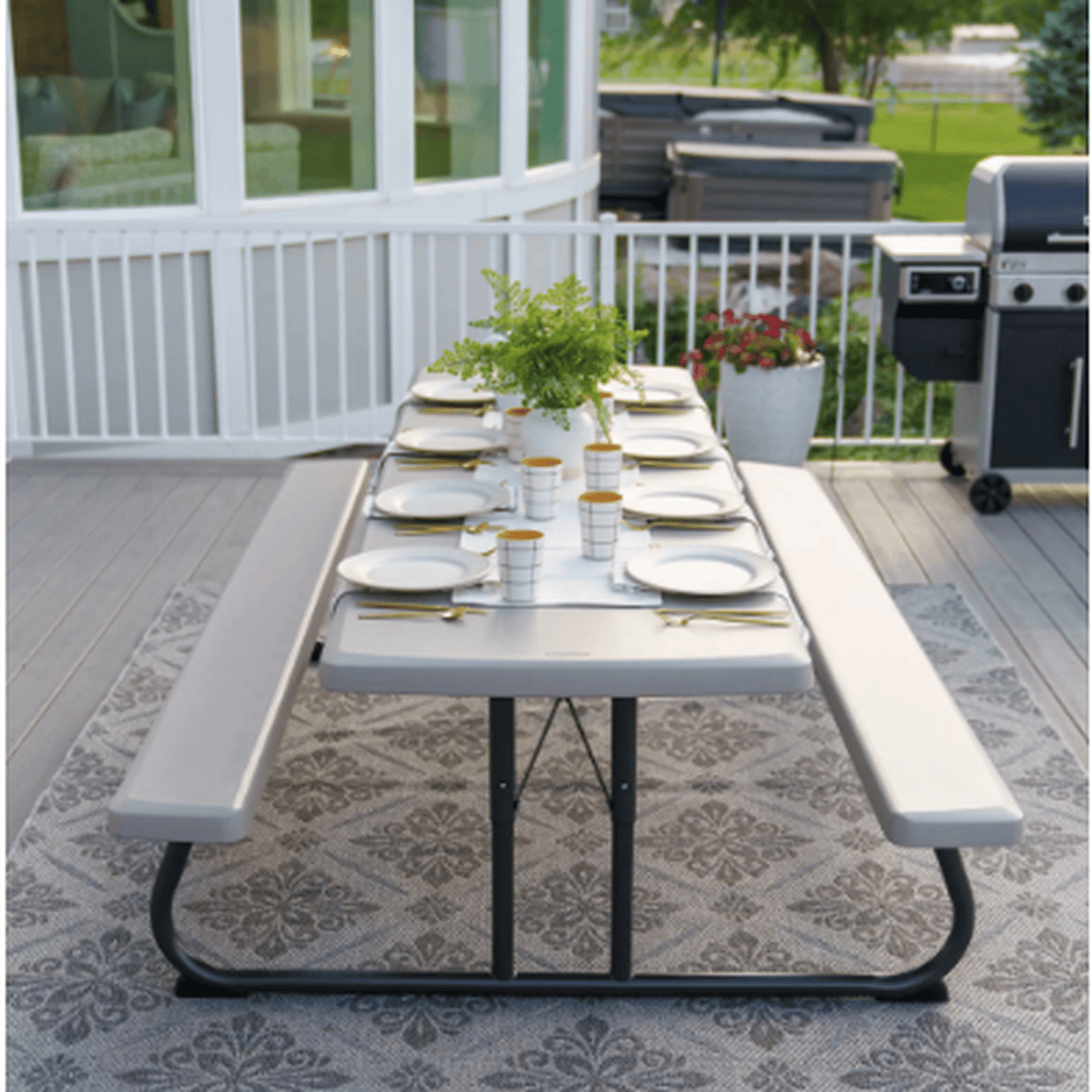 Lifetime 8' Classic Folding Picnic Table — Beyond Tent