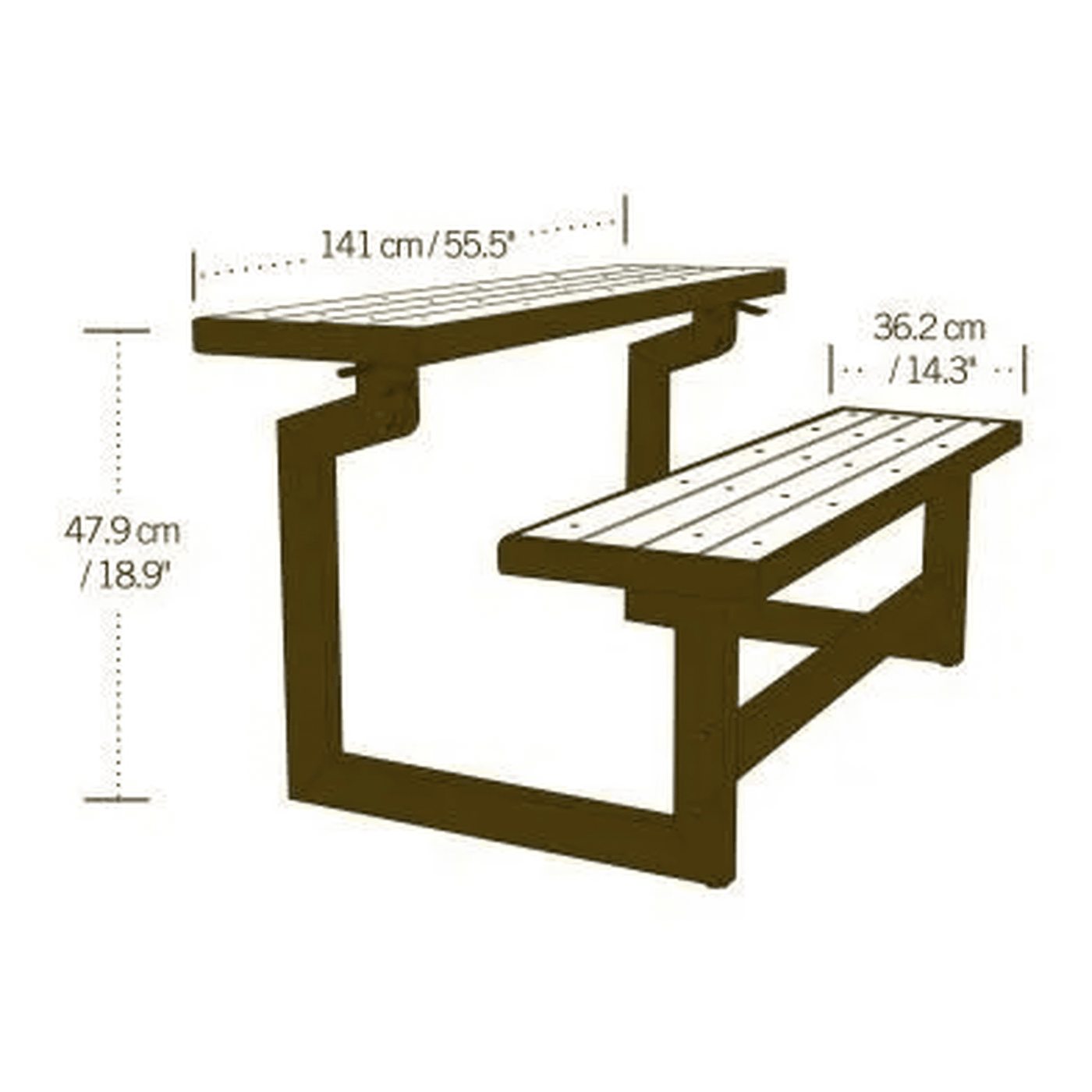 Lifetime Convertible Bench — Beyond Tent
