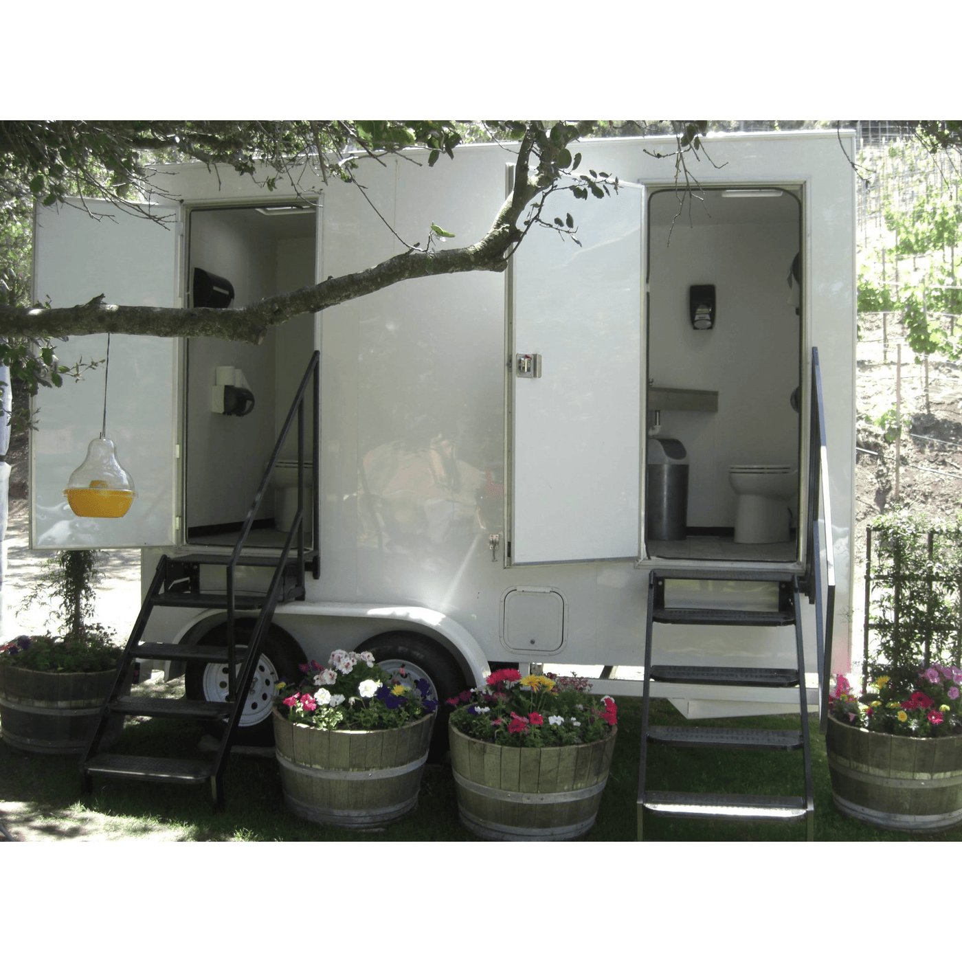Portable Restroom with Waterless Incinerating Toilet — Beyond Tent
