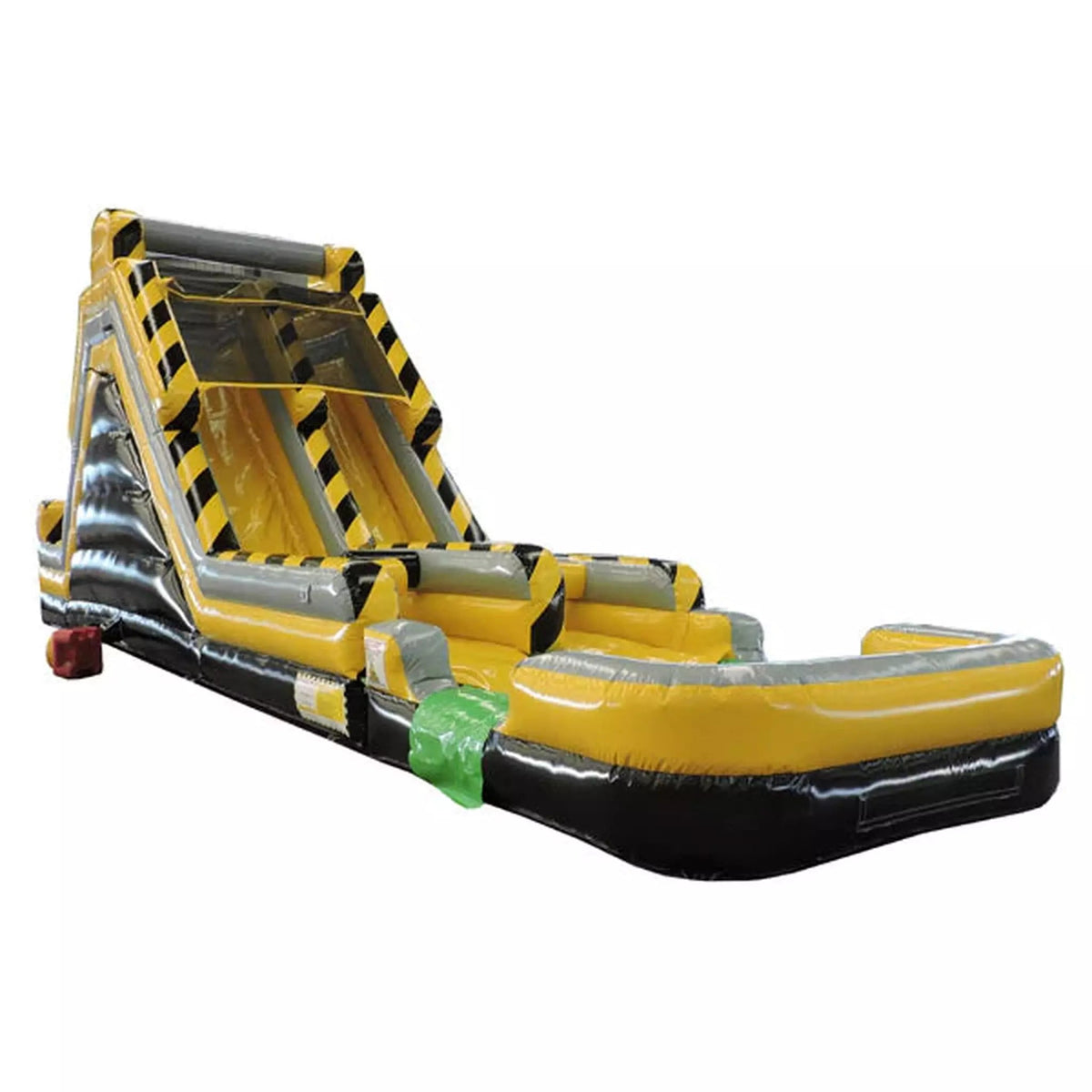 17' Dual Lane Construction Slide Piece with Pool — Beyond Tent