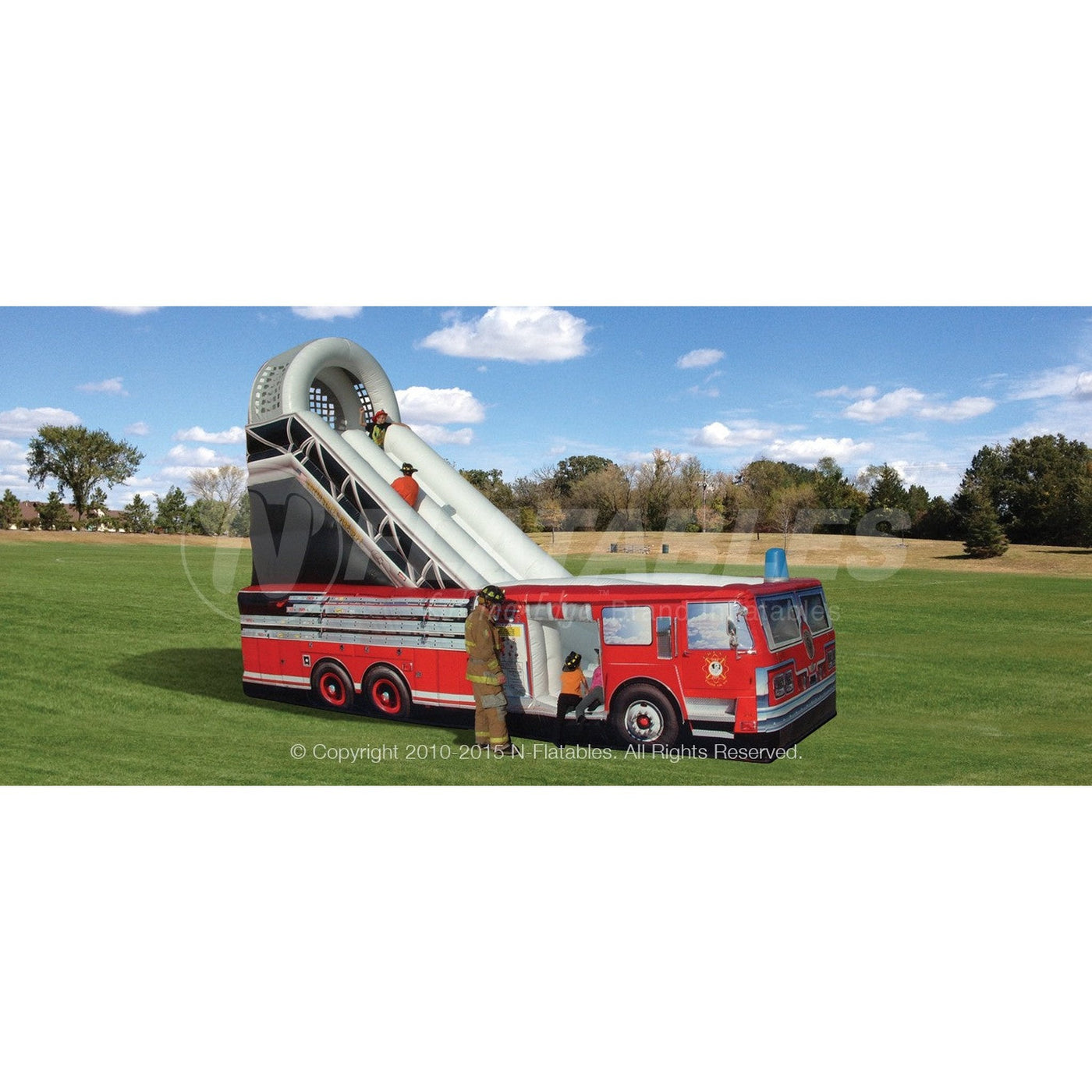 18' Fire Truck Slide — Beyond Tent