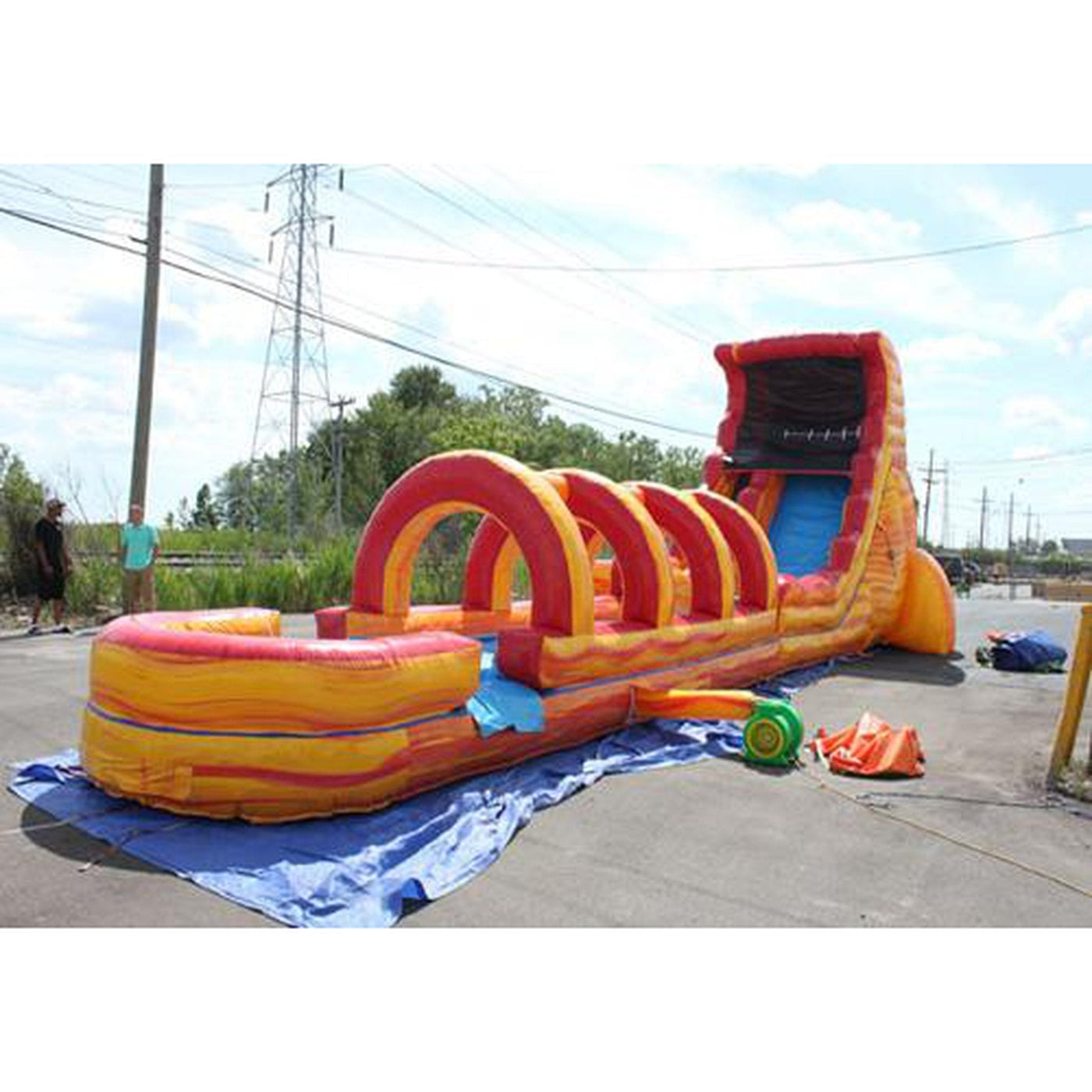 18' Volcano Wet & Dry Slide + Slip & Splash — Beyond Tent