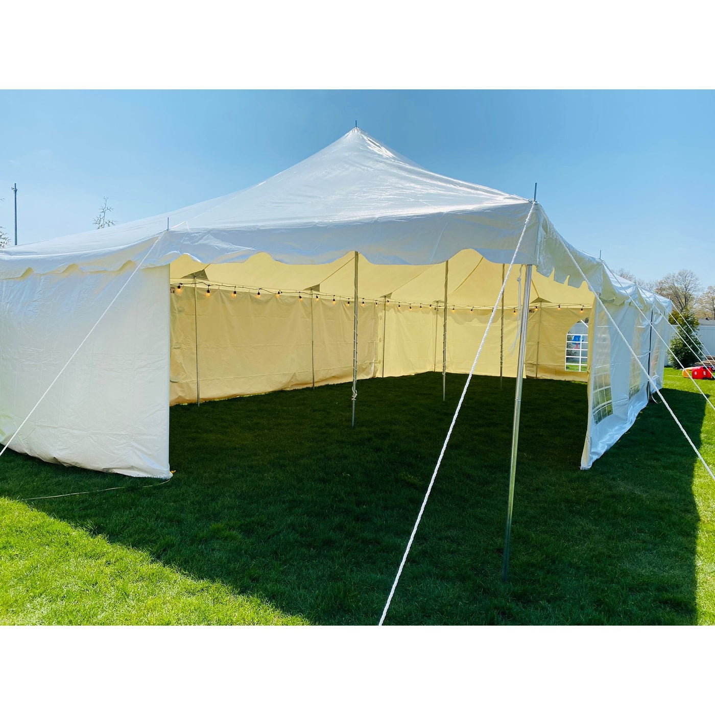 30' Wide Classic Series Frame Sectional Tent Top — Beyond Tent