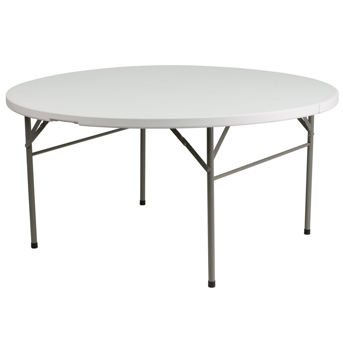 5' Bi-Fold Round Plastic Folding Table — Beyond Tent