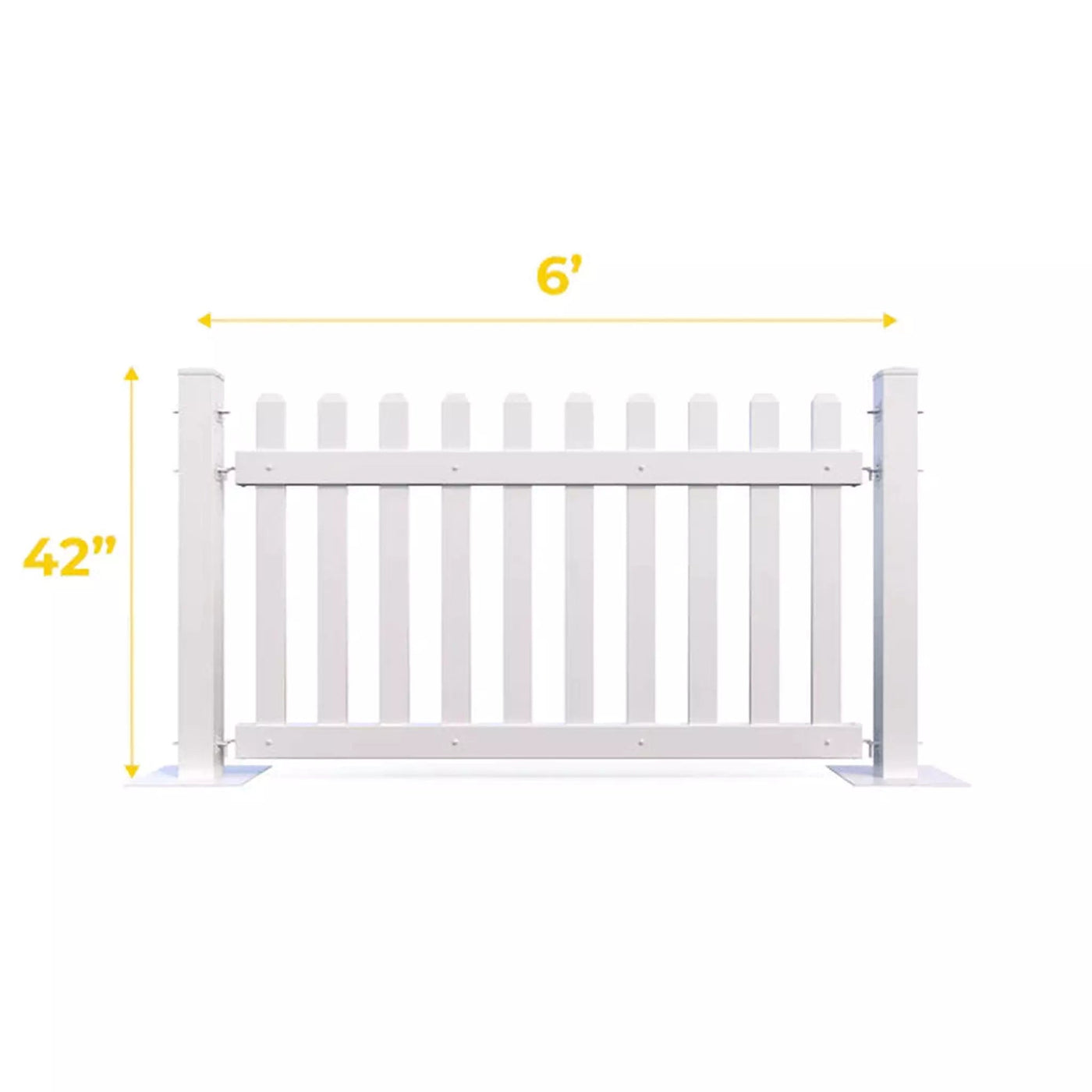 60' Mod-Picket Temporary Fence Starter Kit — Beyond Tent