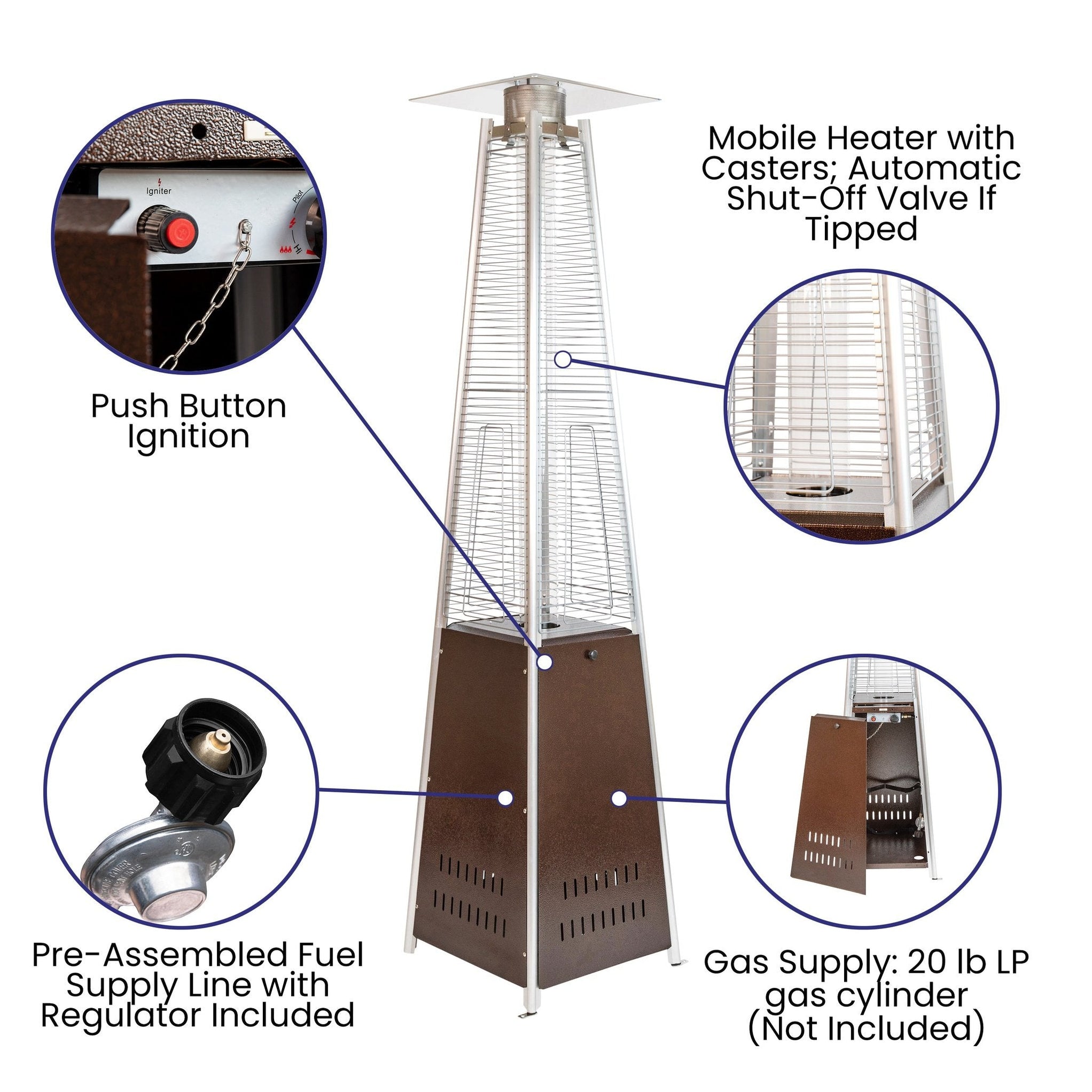 Commercial Pyramid Propane Heater 42,000 BTU — Beyond Tent