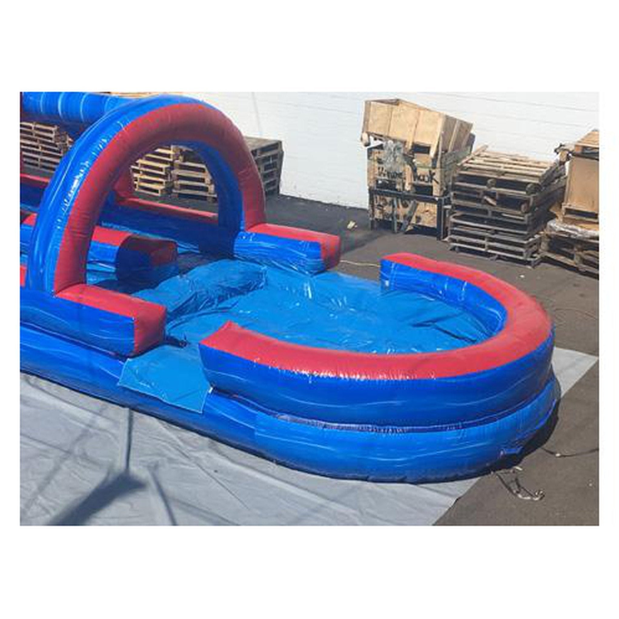Dual Lane Tsunami Slip & Splash with Pool — Beyond Tent
