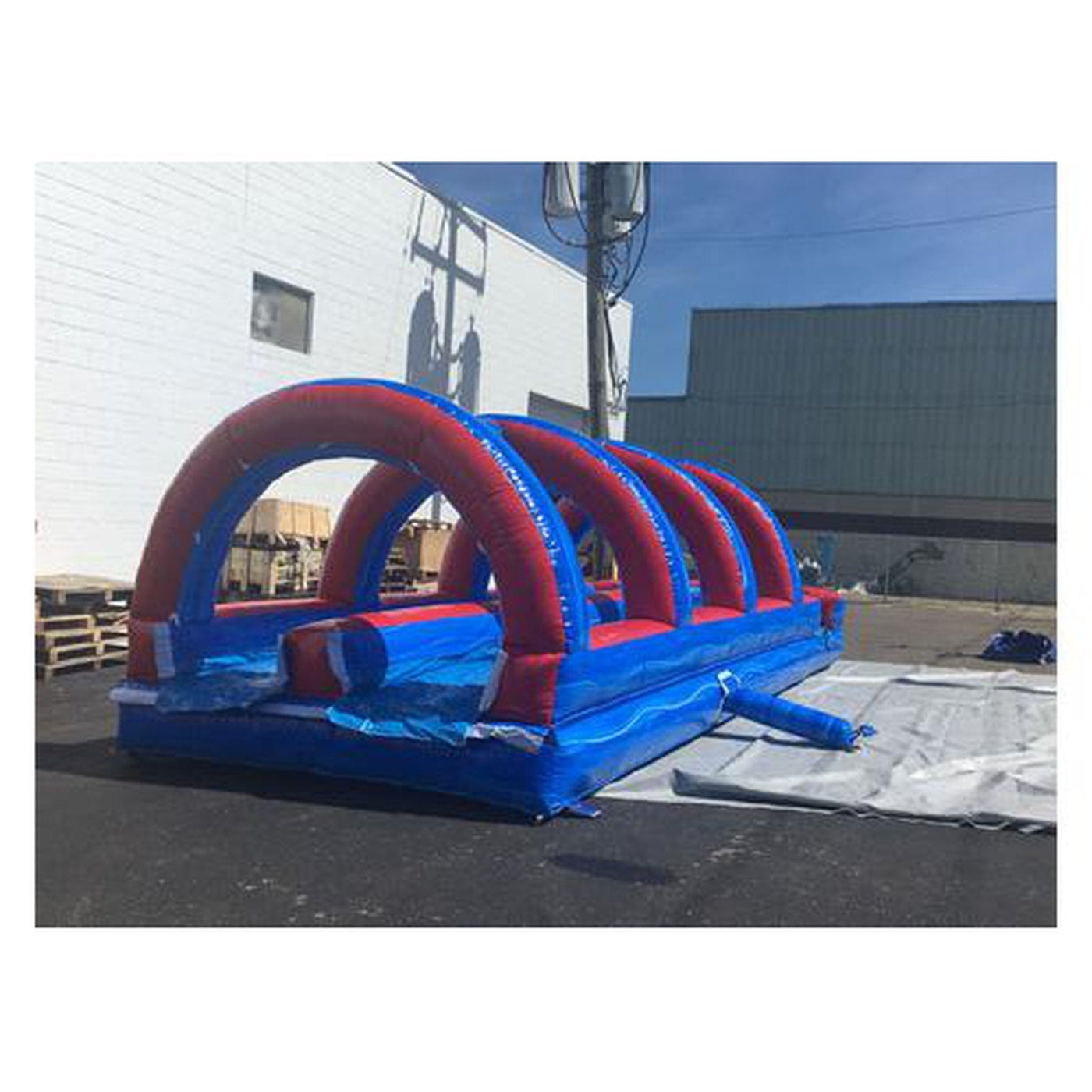 Dual Lane Tsunami Slip & Splash with Pool — Beyond Tent