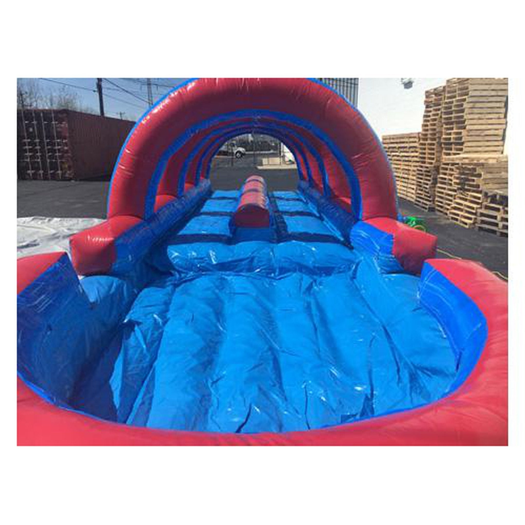 Dual Lane Tsunami Slip & Splash with Pool — Beyond Tent
