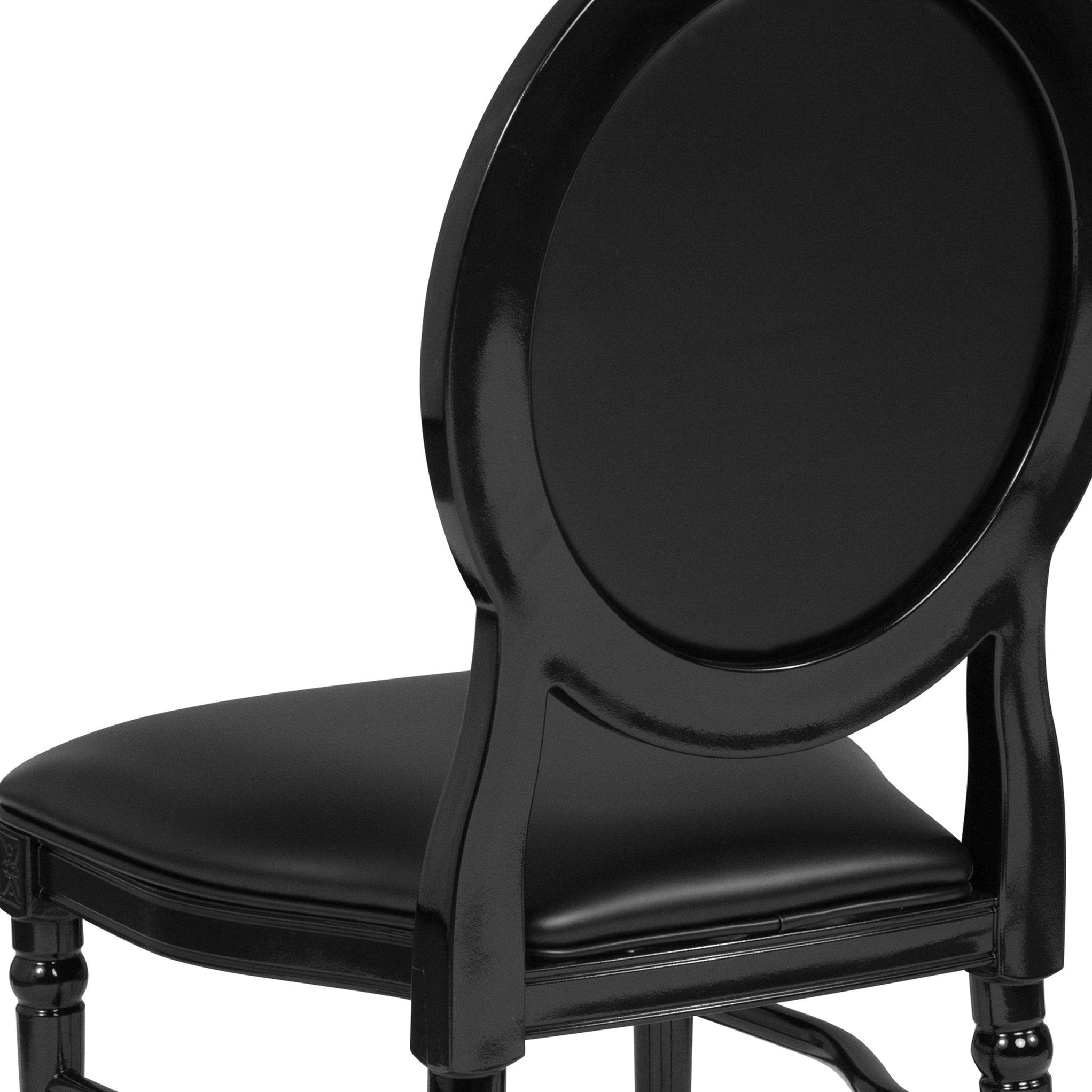 Hercules Tufted Black King Louis Chair — Beyond Tent