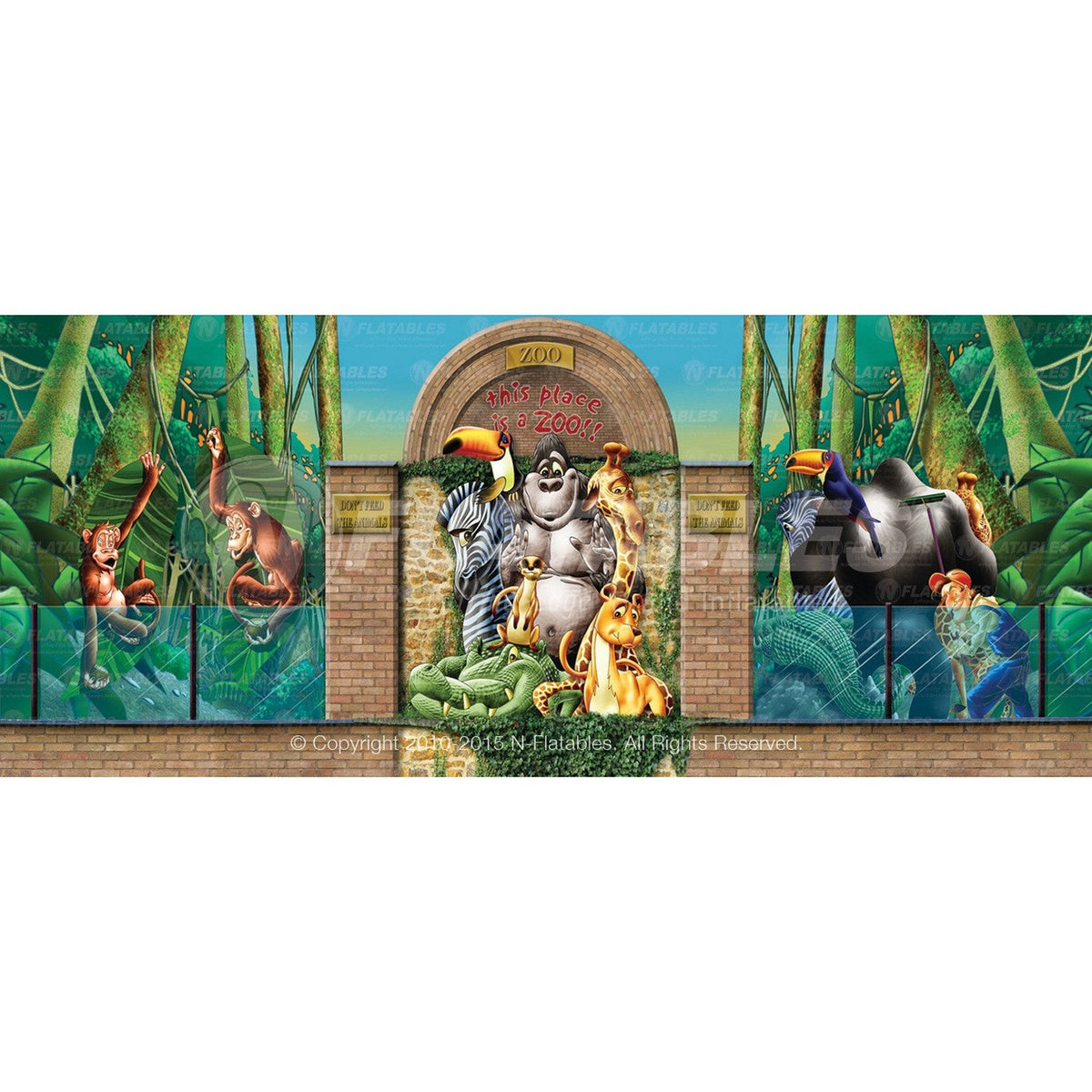 It's A Zoo Removable Art Panel — Beyond Tent