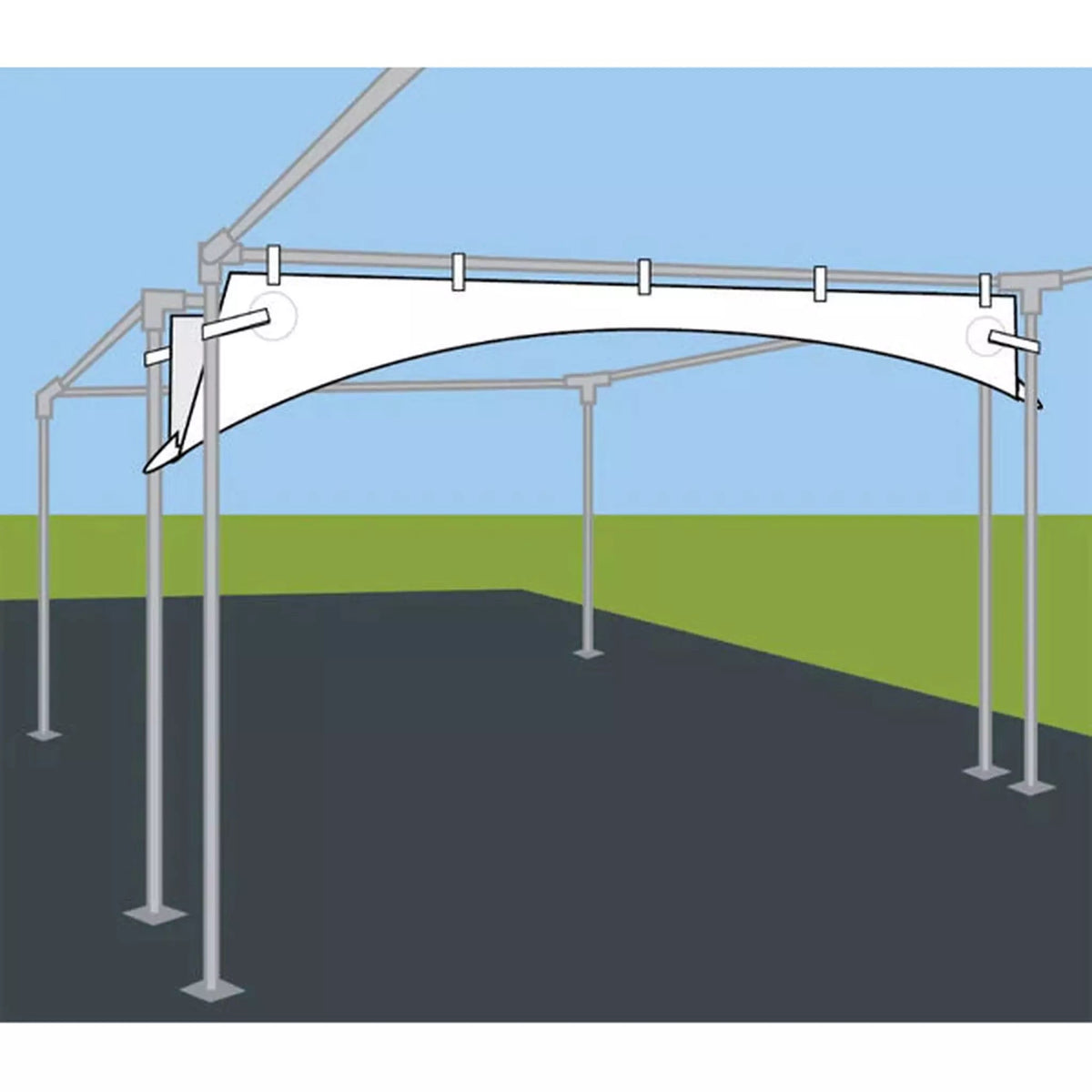 Marquee Rain Gutter — Beyond Tent