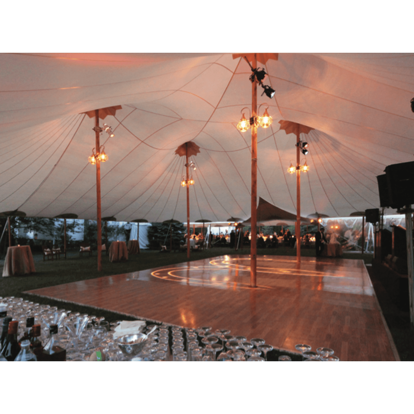 New England Plank Laminate Portable Dance Floor - Subfloor Included ...