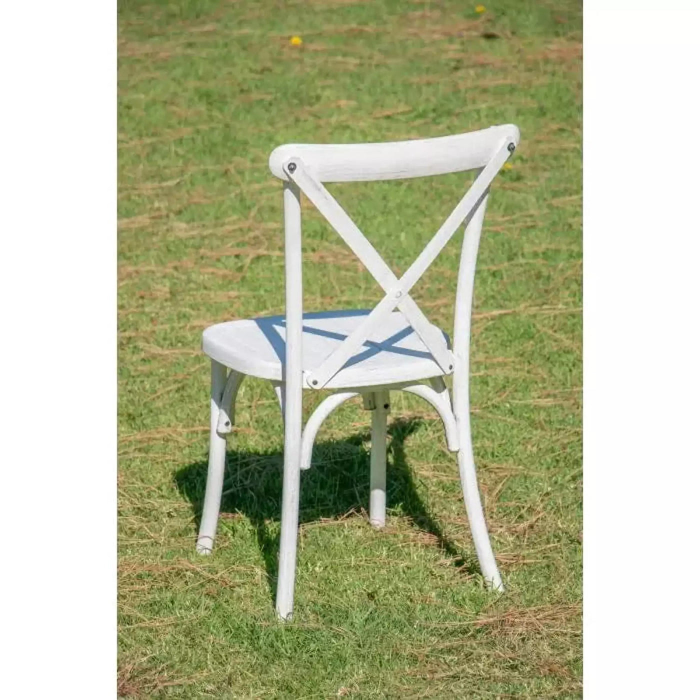 Resin Cross Back Chair — Beyond Tent