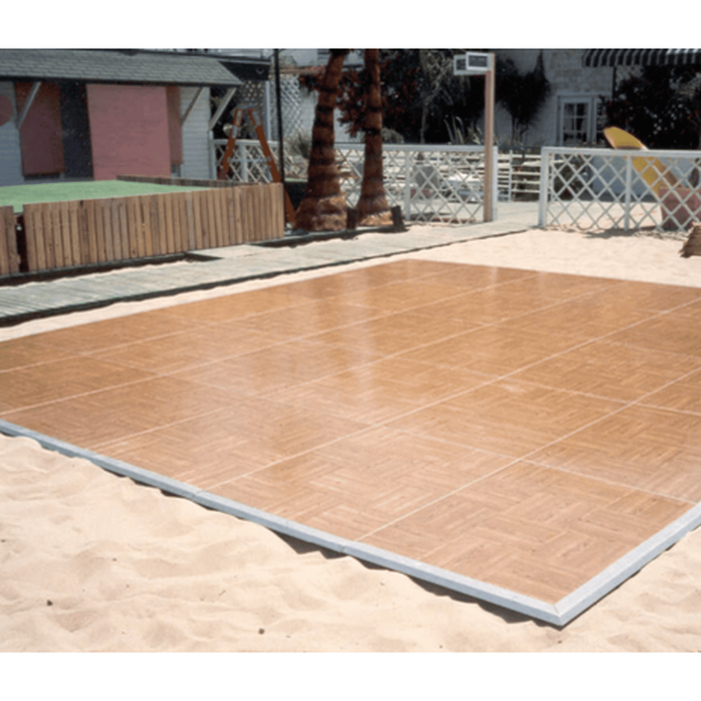 Rustic Cedar Vinyl Portable Dance Floor - Subfloor Included — Beyond Tent
