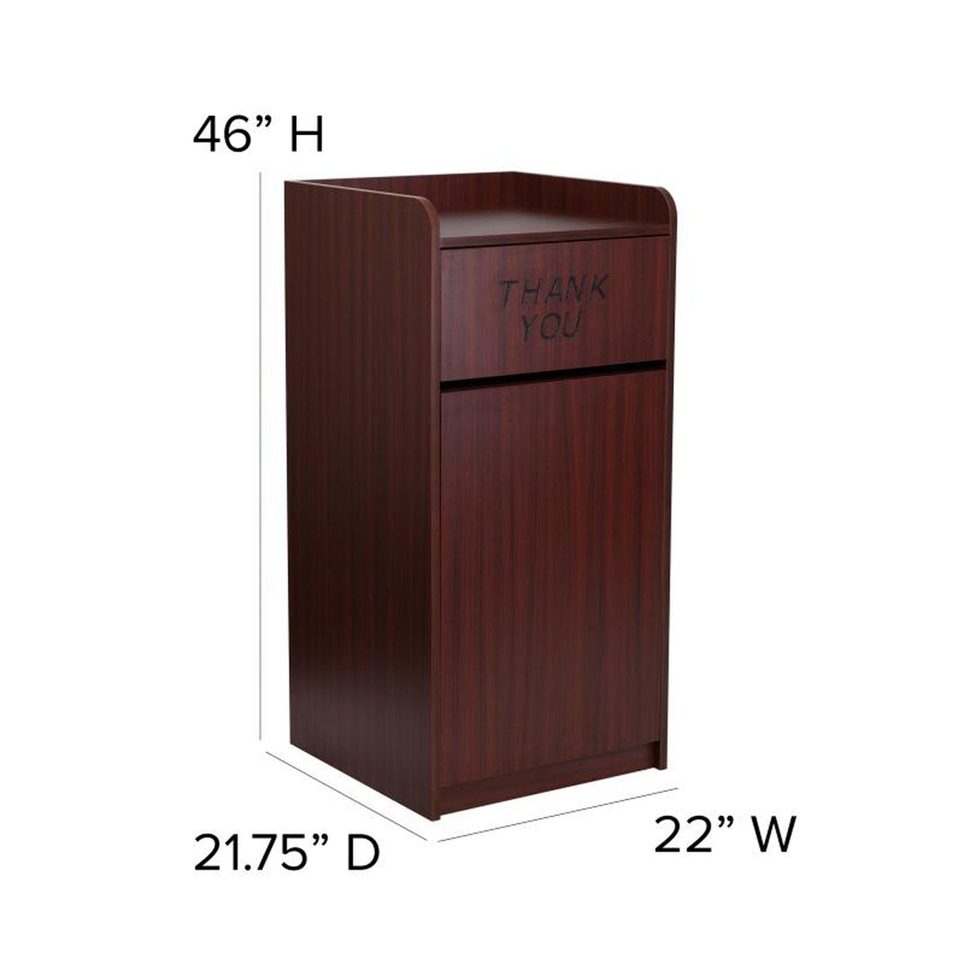 Wood Tray Top Trash Receptacle — Beyond Tent